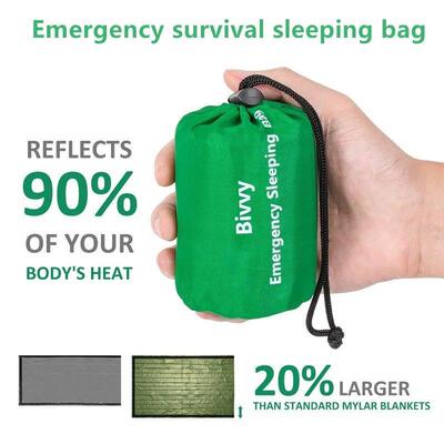 Waterproof Lightweight Thermal Emergency Sleeping Bag Bivy S