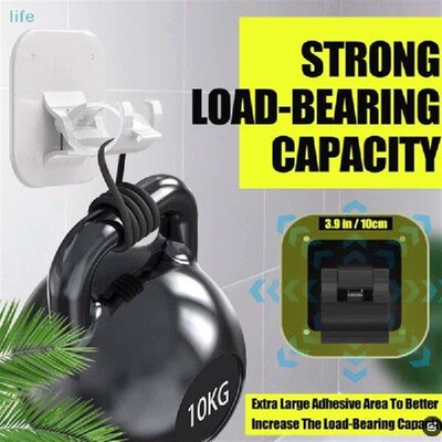 Adhesive Curtain Rods No Drilling Holder,No Drill Curtain