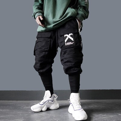 Techwear Pants Detachable Multi-pocket Cargo Pants Men Casua