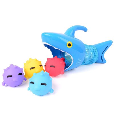 Baby bath toys swimming floating animals stereoshark fishing