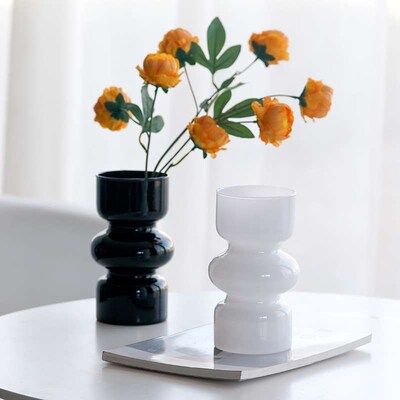 Simple Ins Style Middle Ancient Glass Vase Vintage Chinese N