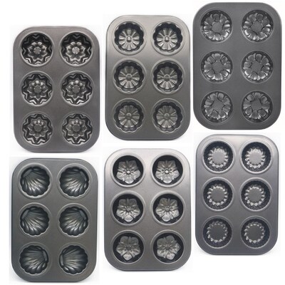Cupcake Baking Tray Mold Egg Tart Muffin Cake Round Mould 模