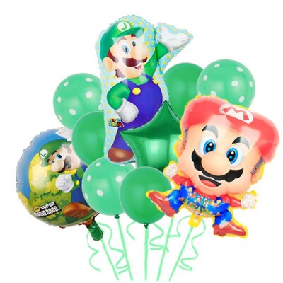 Mario Aluminum Film Balloon Shape Mario Theme Birthday Game1