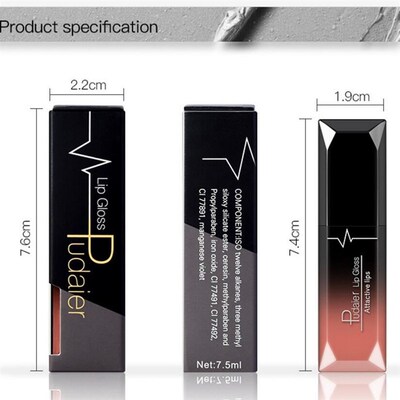24h Matte Nude Lipstick Cosmetic Sexy Liquid Lipgloss
