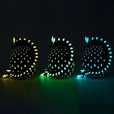 3D Printed Dragon Egg Luminous Dragon Egg Figurine Flexible