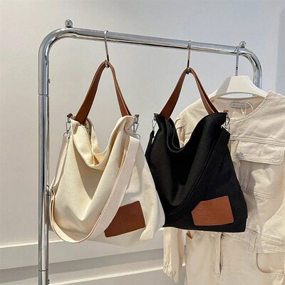 Womens Canvas Bags Eco Reusable Foldable Shopper Fashion Pr