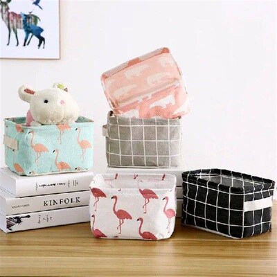 Cartoon Desktop Opslag Mand Leuke Flamingo Waterdichte