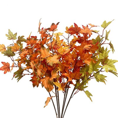 Artificial Canadian Maple Leaf Branch Autumn Rustic Wedding