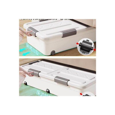 Under bed flat plastic clothes quilt drawer-type storage box
