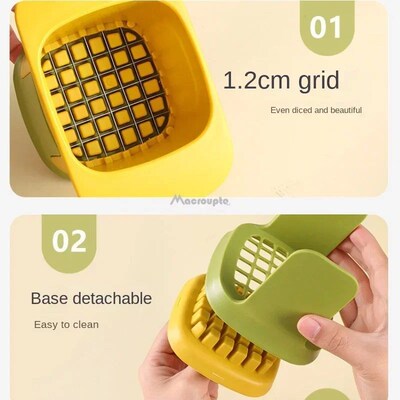 Multifunctional Vegetable Chopper French Fries Cutter Househ