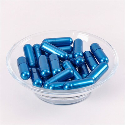 1000PCS 00# Royal Blue Gelatin Empty Capsules, Hollow Gelati