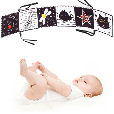 Sensory Cloth Book High Contrast Baby Toys 0-12 Months Newbo