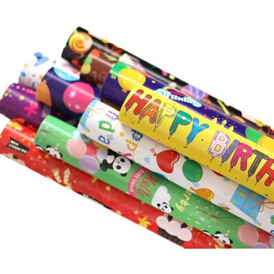 gift wrapping paper children birthday packaging生日礼物包装