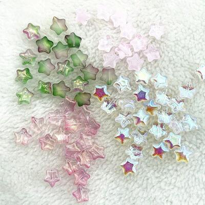 New 30pcs 8mm AB Color Five-pointed Star Beads Czech Glass L