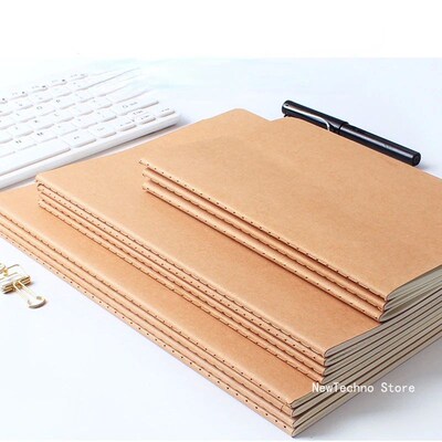 A5/B5/A4 Notebook Kraft Paper Grid Sketchbook Lined Planner