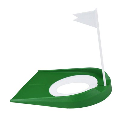 Indoor Golf Putting Trainer With Hole Flag Putter Green Prac
