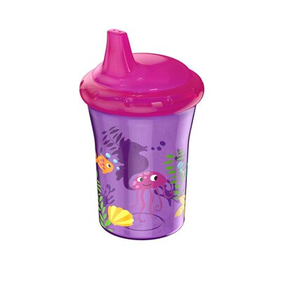 260ml Straight Cup 4Color Animal Print Baby Learning Drinkin