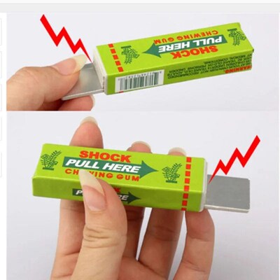 Electric Shock Joke Chewing Gum Pull Head Shocking Toy Gift