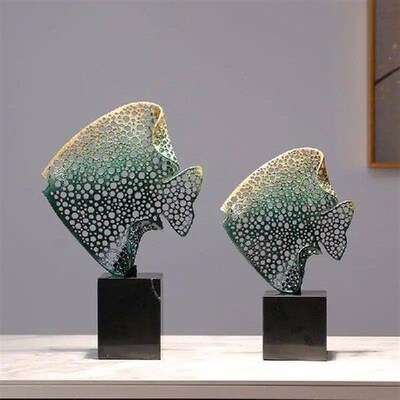 There are leftover fish ornaments every year metal