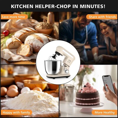 1pc Stand Mixer, Tilt-head Mixers, Kitchen Electric Dough Mi