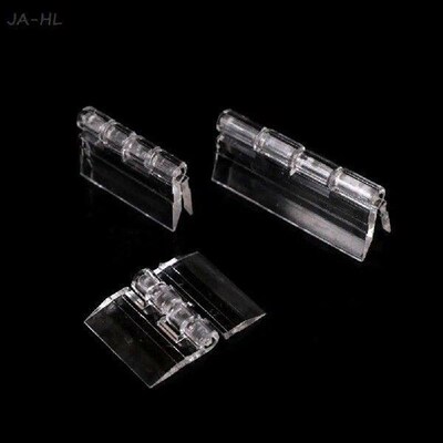 10 Pieces Plastic Folding Hinges Transparent  Hinge Durable