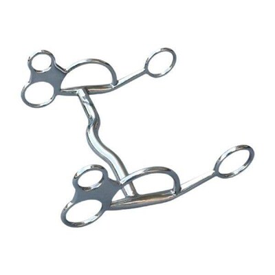 Horse Mouth Snaffle H Shape Harness Stallion Training Bit