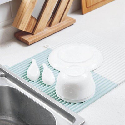 Nordic kitchen heat-insulating placemat, rectangular, non-sl