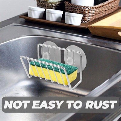 Sponge Drainer Dish Rag Holder Suction Cup Sponges