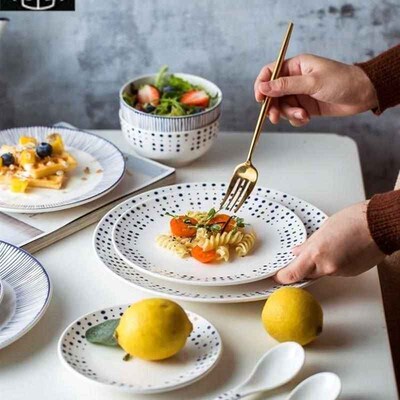 Household crockery bowls, plates, dishes, individual plates