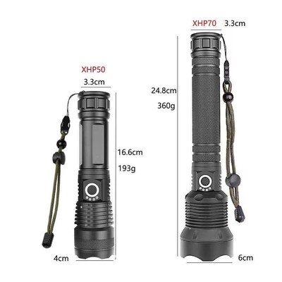 5000LM Zoomable XM-L T6 LED Flashlight Torch Light手电筒