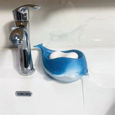 Whale Soap Dish Easy-to-clean Soap Tray Whale-shaped