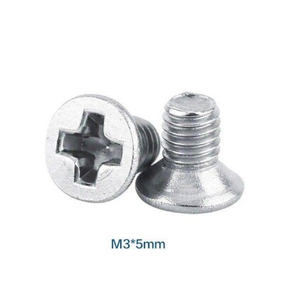 100Pcs Stainless Steel Countersunk Head Screws M3 Sizes