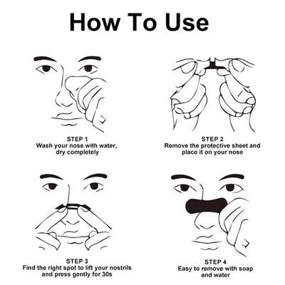 100/50/30/10Pcs Nasal Strips Portable Breathing Nose Patch R