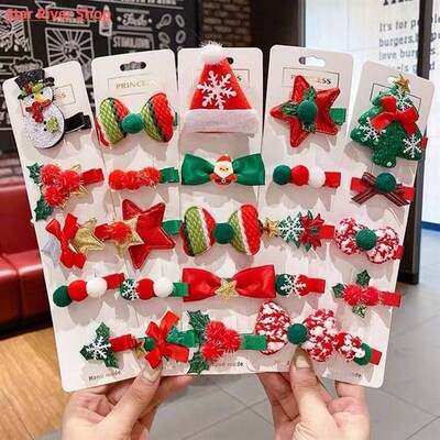 Holiday Theme Santa Hairpin High-quality Materials Christmas