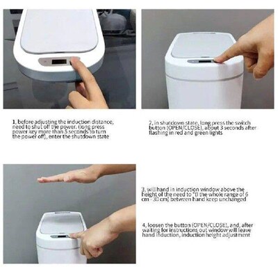 Trash Can Waste Bin Kitchen Bucket Sensor Fine Workmanship