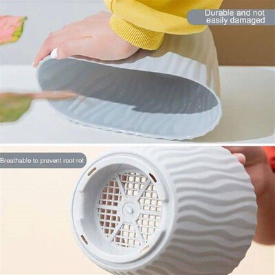 Orchid Planters Set Set of 5 Lightweight Plastic Flowerpots