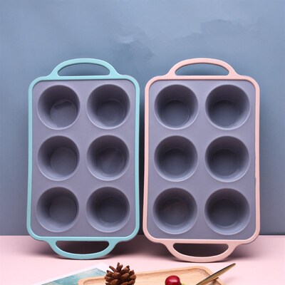 Trudeau Structure Silicone 6 Cup Muffin Pie Tart Loaf Pan