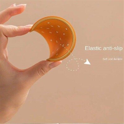 8Pcs/Set Non-slip Burger Shape Coaster Heat-resistant Table
