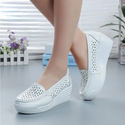 Women Wedge Platform Shoes Fashion Comfortable Increase Casu