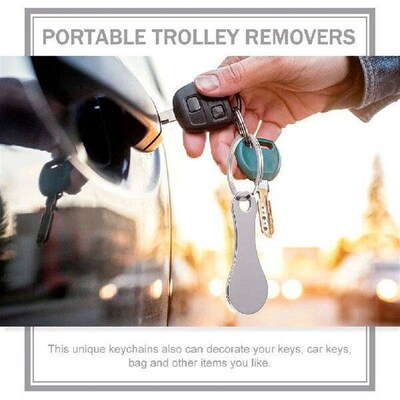 Shopping Trolley Cart Key Token Coin Tokens Holder Quarter
