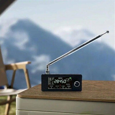 SI4732 0.5-108MHz Portable Mini Radio with 1.9 Inch IPS