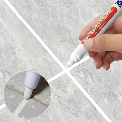 1pc Waterproof Tile Marker Grout Pen Wall Seam Pen For Tiles