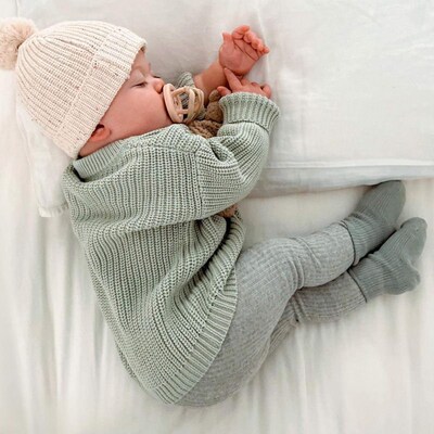 Baby Sweater Round Neck Boy Pullover Girl Baby Bottoming Swe