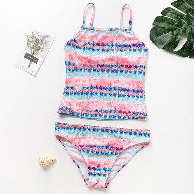 8~14Year Girls Swimsuit New 2023 Baby Girl Tankini set High