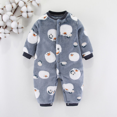 Autumn & Winter Newborn Baby Clothes Dinosaur Print Baby Boy