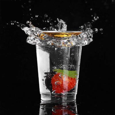 25/50Pcs Golden Plastic Cup 300ml Disposable Cup Wine Glass