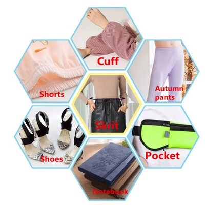 10yards Black / White Sewing Elastic Band Webbing Spandex 3m