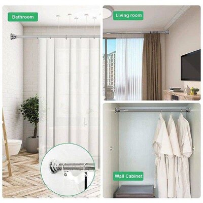 2Pcs Pole Hanger Holder Anti-falling Round Rod Rod Curtain