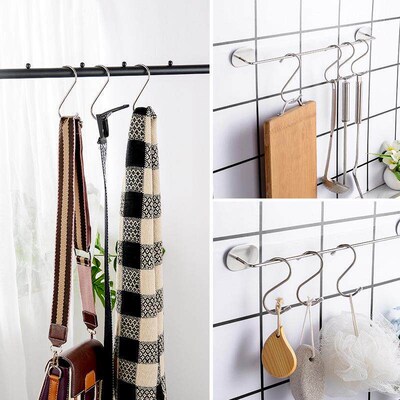4.0 Line Stainless Steel S Hook S-Shaped Hook Kitchen Door