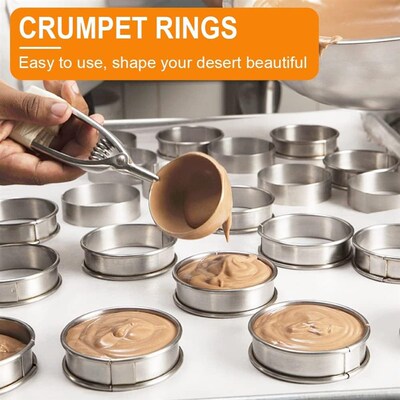 Crumpet Rings English Muffin Rings Tart Rings for Baking
